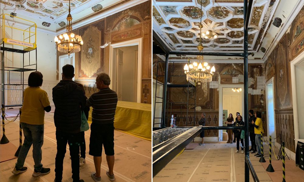 Em processo de restauração, Sala do Café, no Palácio Rio Negro é aberta ...